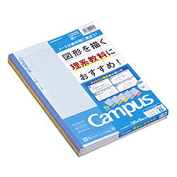 図表を描く理系教科におすすめ！罫線幅(mm)6mm(B罫)罫線タイプドット入り罫線枚数30枚行数35行仕様1製本様式：無線とじ仕様2紙質：中紙：上質紙(森林認証紙)図表を描く理系教科におすすめ！