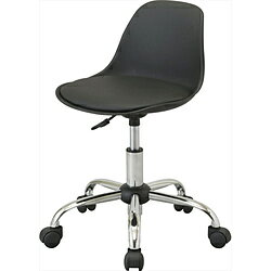 背・座一体型のシェル型コンパクトチェア■座上下調節ガスシリンダータイプ■座は水拭きできるPUレザー採用仕様1本体寸法：約幅495×奥行470×高さ620～720mm本体重量：4.7kg材質：座・背、本体/ポリプロピレン、脚部/スチール、キャ...