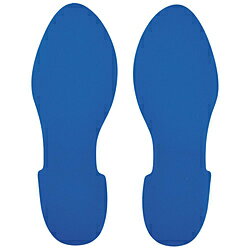 ■裏紙をはがして貼り付けるだけのステッカータイプなので施工が簡単です。■屋内用。■通路の一旦停止標示に。■色：青■表示内容：足型■取付仕様：ステッカー■縦(mm)：280■横(mm)：100■厚さ(mm)：0.45■取付方法：貼付タイプ■セ...