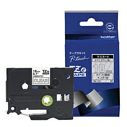 ■透明フィルムで表面が保護されているので、こすっても水にぬれても文字が消えません。 （透明テープ／白文字・18mm幅・長さ8m） ※画像はイメージです。実際のラベル色とは若干異なる場合がございます。対応ブランド名ピータッチ長さ8mブラザーラ...