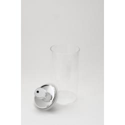 仕様1本体サイズ（幅×高さ×奥行）mm：9.5cm×18cm素材：ガラス，ABS樹脂（メッキ塗装），シリコン
