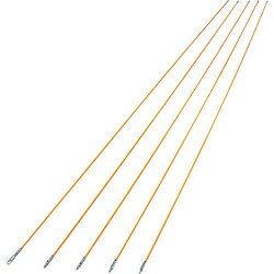 ■現場には必要な長さだけを持っていくことができ、手軽で便利です。■AAS樹脂被膜を使用しており、耐久性にも優れています。【用途】・中空壁、天井裏、OAフロアなどの配線作業に。【仕様】・色： イエロー・ロッド長さ（m）： 1.5・ロッド径（m...