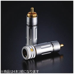 ◆信号線のホット線はネジ止め機構を採用しました。　コールド線はハンダによる結線。◆コールド側はボディーと一体構造の銅合金金メッキ仕上げで、コレット・チャック式ロック機構を採用。接触性能と取付時の信頼性を確保しています。※FURUTECH α...