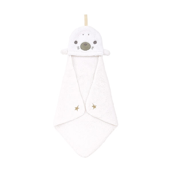 サイズ：30×30cm素材：ポリエステル80％、ナイロン20％ 洗濯：洗濯機可たくさんのかわいい動物たちのポケットタオル。 ふんわり優しい肌触りでとても気持ちいい！ 動物たちのお顔にタオルを収納することができ、コンパクトになります。 吸水力...
