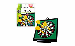 一緒に楽しんで遊べるアナログゲームです。いつでも!どこでも!気軽にダーツ! いつでもどこでも楽しめるハンディサイズのゲームラインナップ、ポータブルシリーズの「ポータブルダーツ」。的の取り付けはとっても簡単。壁掛け・立てかけの2Wayで使用可...