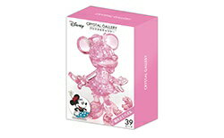 ディズニー3Dの立体的な組み方ができるパズル透明の立体ピースを組み上げるよう! 透明のパズルピースを組み上げると、かわいいミニーマウスができあがります。39ピース。本体W100/H130mm , 対象年齢 7才以上ミッキー&フレンズミニーマ...