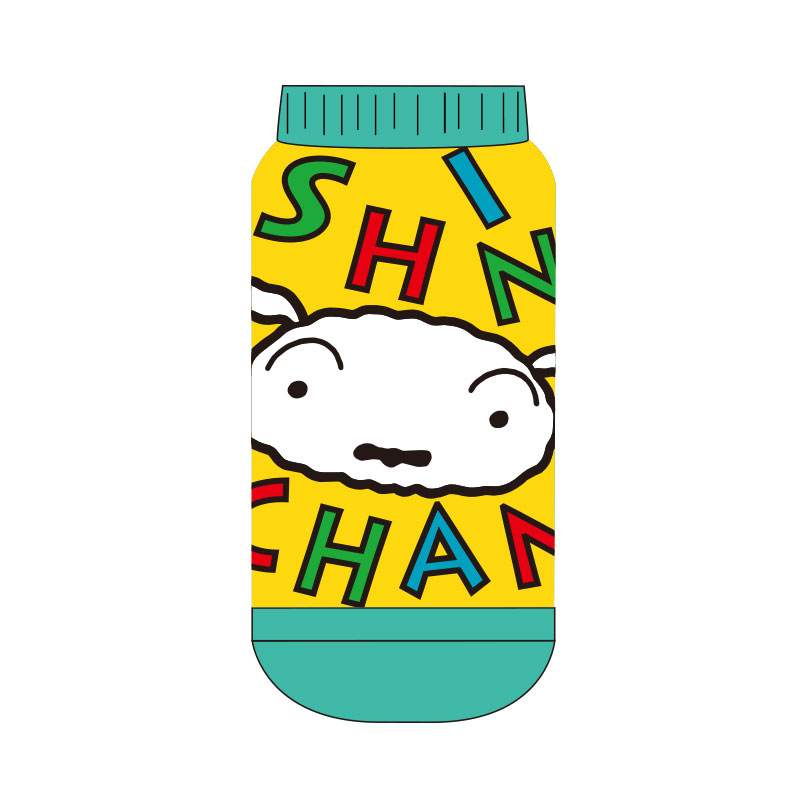 クレヨンしんちゃんキッズ靴下(キャラックス）です。サイズは約13〜18cm。サイズ：約13〜18cm黄色 イエロー 緑色 グリーンユニセックス（キッズ）