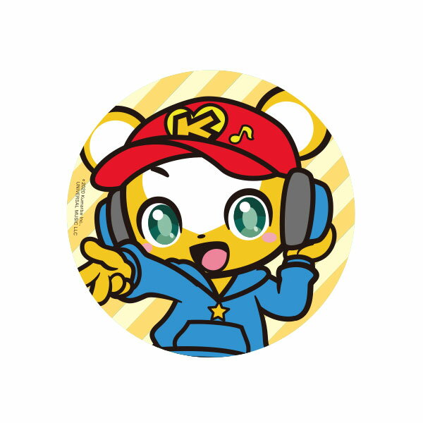 クマーバチャンネルかばんなどに付けて気軽に楽しめるコレクターズアイテムの定番缶バッジ(カンバッジ)サイズ：φ4.4cm素材：ブリキ黄色 イエロー 青色 ブルー 赤 レッド