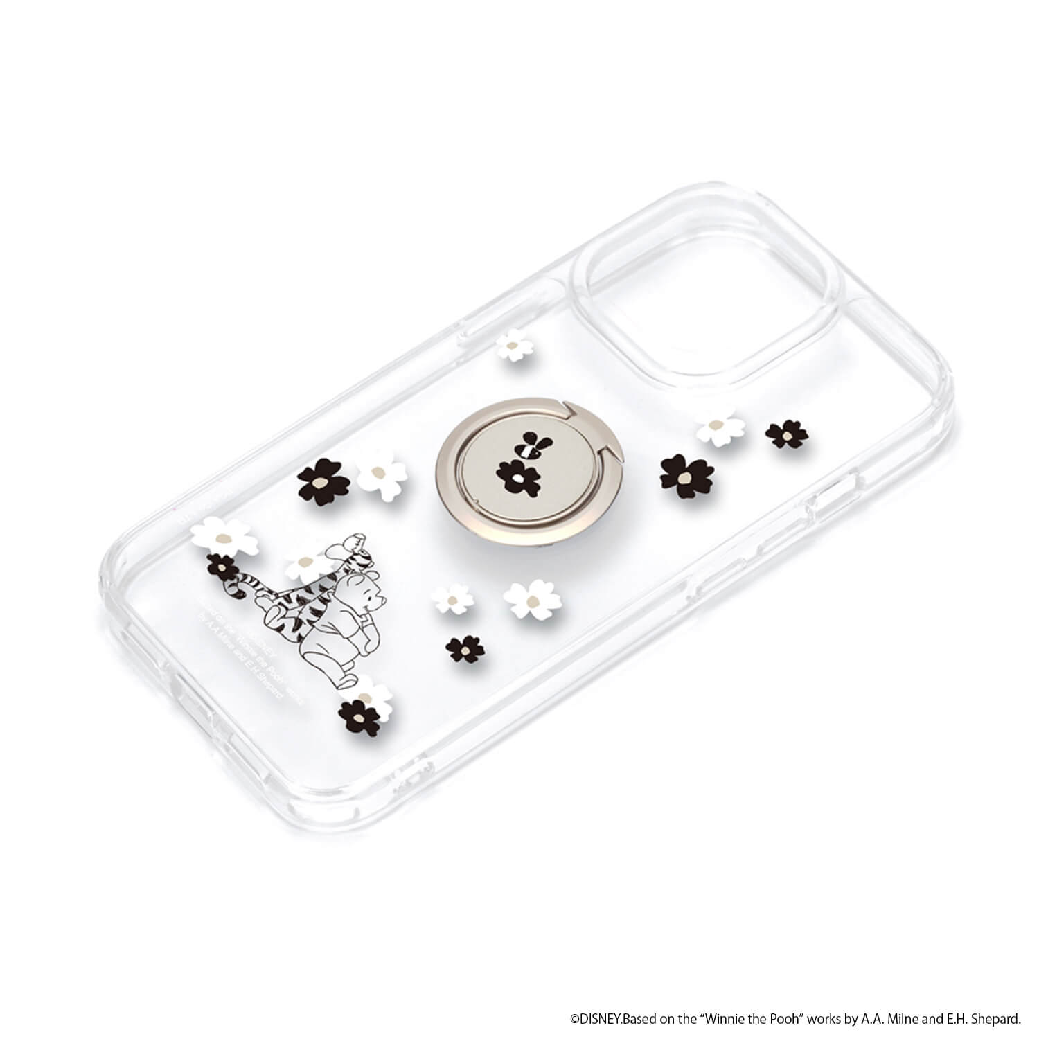 W77×H151×D12mm　35g適合機種 : iPhone 13 Pro 「PG-DPT21N09POO」は、ディズニーキャラクターデザインのケース背面に落下を防止するリングが付いたiPhone 13 Pro用 リング付 抗菌ハイブリッ...