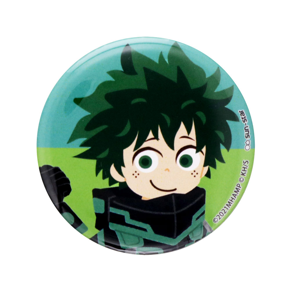 かばんなどに付けて気軽に楽しめるコレクターズアイテムの定番缶バッジ(カンバッジ)本体サイズ(W×H×D):56mm×56mm×5mm本体重量:6g材質:ブリキヒロアカ劇場版描き起こしグッズ1BOXで全種類が揃う、缶バッジ。　柄は、「僕のヒー...