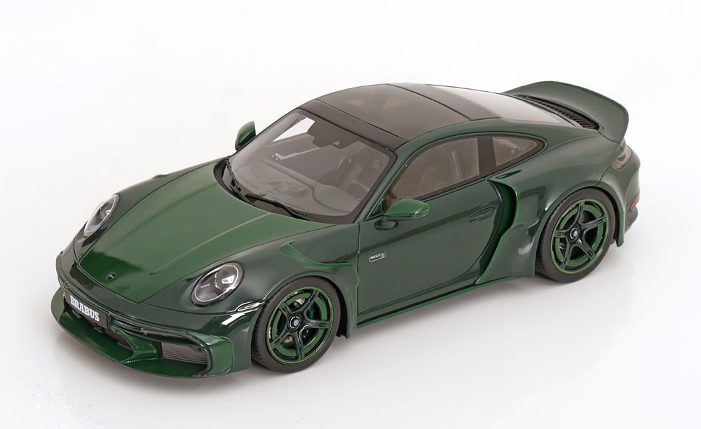 ●スケール：1：18　レジン・プロポーションモデル　開閉ギミックなしがなく、スタイリングを精緻に再現したモデルです。 ●メーカー：GT Spirit ●ドイツのブラバスが、ポルシェ911を選んだ。このチューナーはメルセデス・ベンツと手を組み...