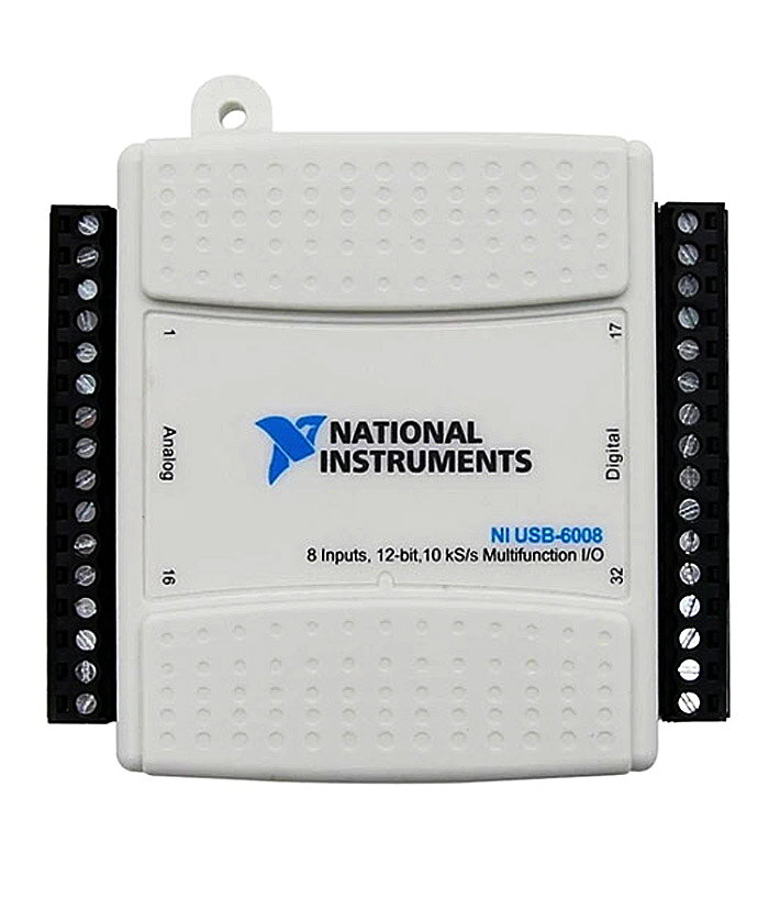 National Instruments NI USB-6008正規新品になります。 ＊並行輸入品のため初期不良以外の保証などは付属しません。 ご了承の上、お買い上げ下さい。 商品内容：本体、ソフトウェア、マニュアル ・注意事項：お客様のモ...