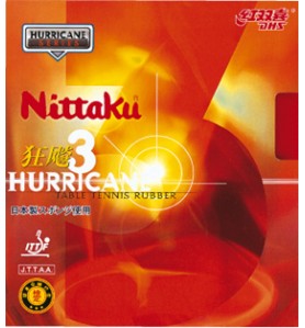 ニッタク(Nittaku)　卓球　ラバー　裏ソフト　粘着性　ニッタク キョウヒョウ3　NITTAKU HURRICANE 3　NR-8669 カラー　　　：レッド(20)、ブラック(71) 厚さ　　　　：薄、中、厚、特厚 スピード　　：10...