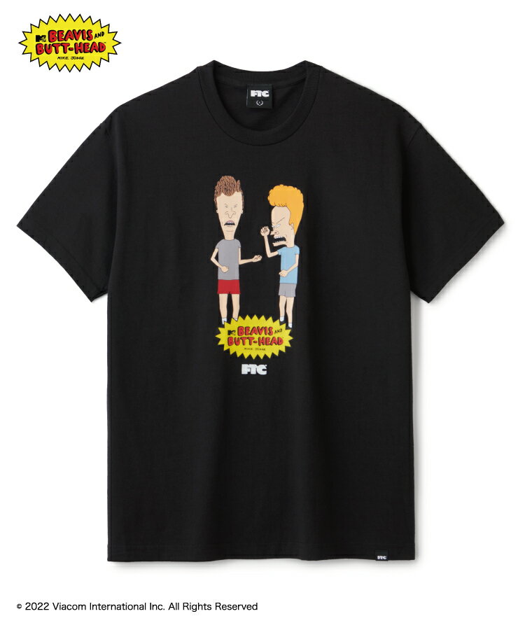 【FTC】 FTC x BEAVIS AND BUTT-HEAD "ROCK YOU TEE" - BLACK 【SIZE CHART】 M【着丈約72.0cm 身幅約51.0cm 肩幅約49.0cm 袖丈約21.0cm】 L【着丈約76....