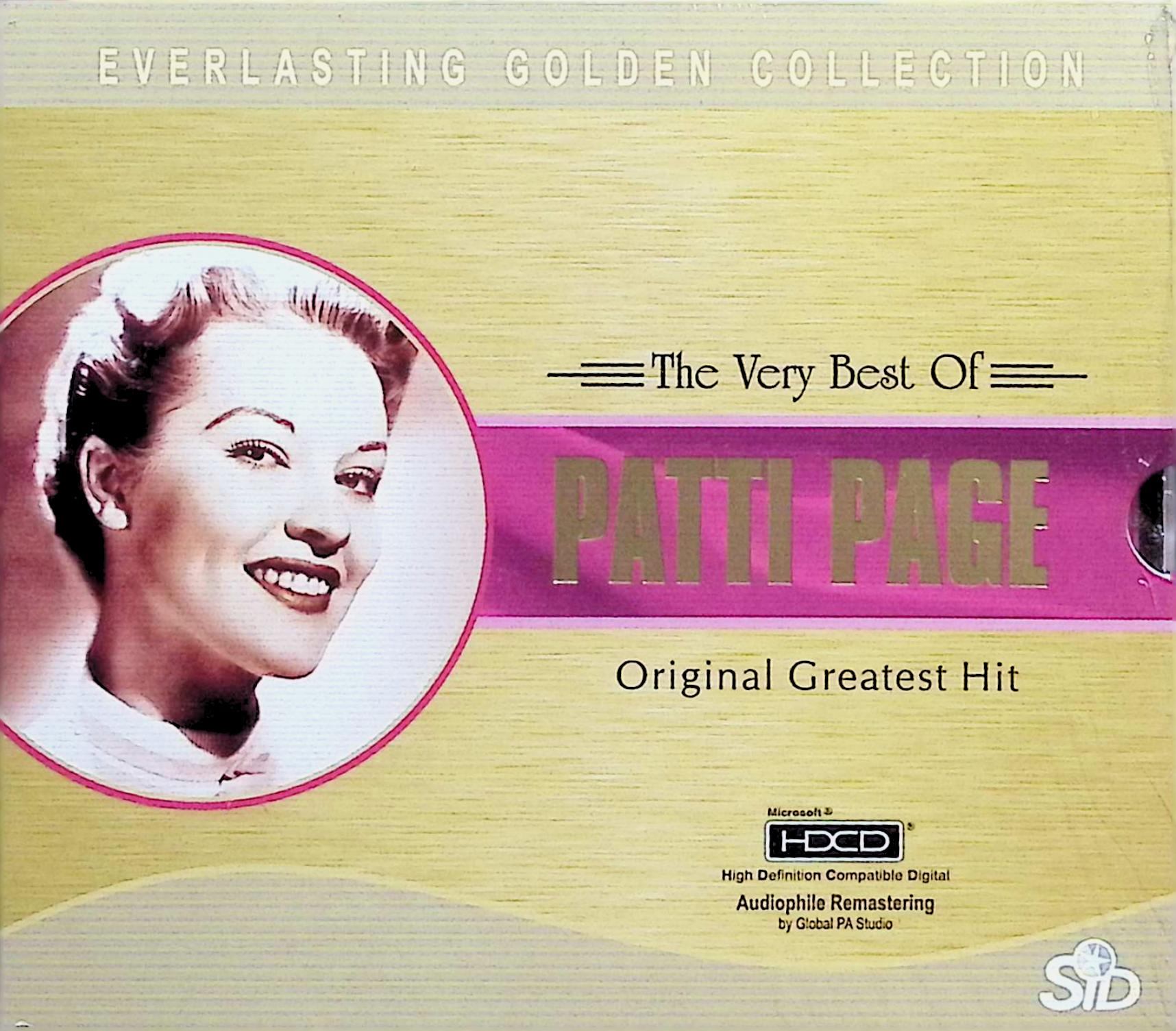 「 The Very Best Of PATTI PAGE Orifinal Greatest Hit （スリーブケース付）」 パティ・ペイジ/Patti Page 1. The Tennessee Waltz 2. The Doggie ...