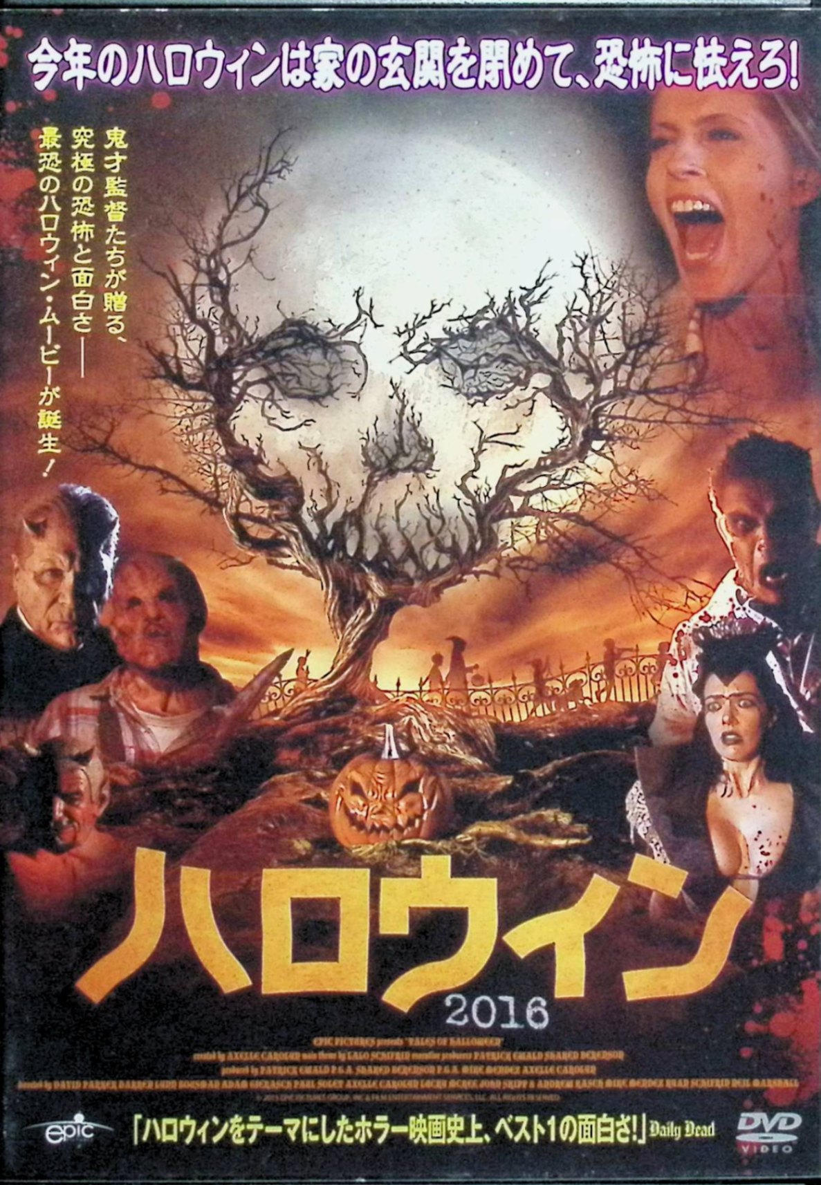 「 ハロウィン2016 [レンタルアップDVD]」 バリー・ボストウィック、ジョン・サヴェージ、エイドリアン・バーボー、監督ジョン・ランディス／ジョー・ダンテほか 内容解説 11人の監督がハロウィンの夜に起きた10の最恐ストーリーを描いたホ...
