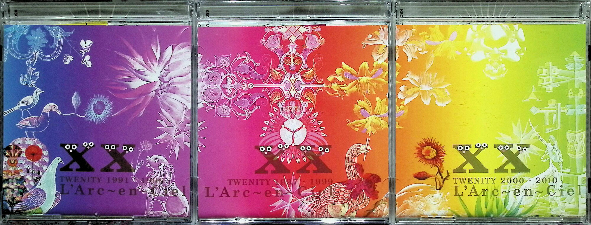 「 TWENITY 1991-1996 +1997-1999+2000-2010 L'Arc~en~Ciel 3点セット」 L'Arc~en~Ciel 収録曲リスト 【TWENITY 1991-1996】 1. Voice 2. Flood...