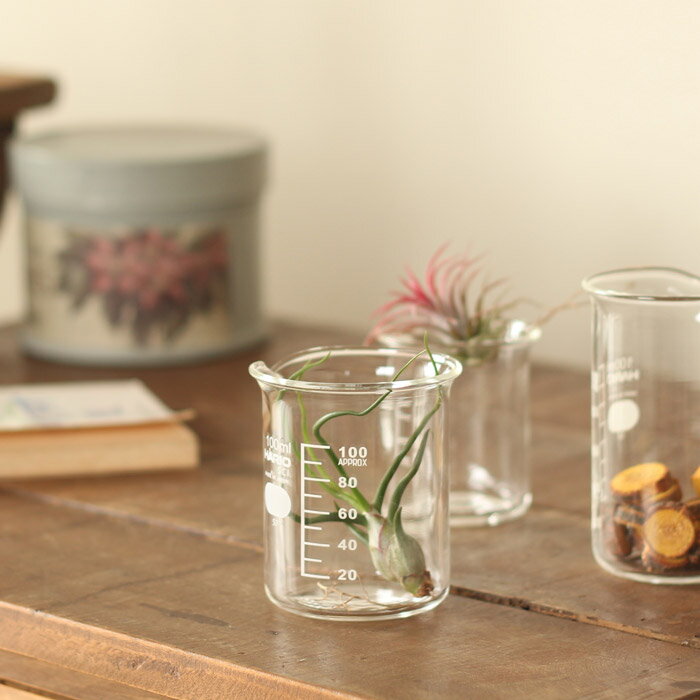 サイズ目安 ガラス製。理化学系トップメーカーのHARIOの商品です。（実験で使う、普通の高品質なビーカーです。） ●容量：50ml (1) 直径:4.6cm (2) 高さ:6.1cm ●容量：100ml (1) 直径:5.5cm (2) 高...