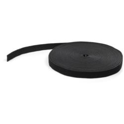 好きな長さにカットできる面ファスナー、サーバーラックやキャビネットのケーブル整理に便利【スターテック.com】●フック&ループ式ファスナー式結束バンド ●長さ：15.2m ●幅：19mm ●色：ブラック ●必要な長さに切ってケーブルを結束 ...