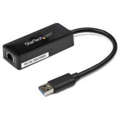単一のUSB 3.0ポートからギガビットイーサネット ポートとUSB 3.0パススルーポートをノートパソコンに追加【スターテック.com】USB 3.0 / 2.0接続によるギガビットイーサネットポート USB 3.0パススルー ポート内蔵...