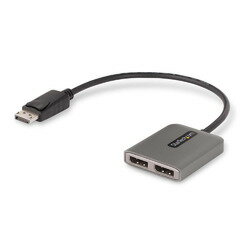 DisplayPortデバイスを2台の独立したDisplayPortモニタに接続し、高性能で作業効率の良いデュアルディスプレイ環境を提供●デュアル4K60Hz DisplayPort対応DP MSTハブ ●2台の4K60Hzモニターの接続に...