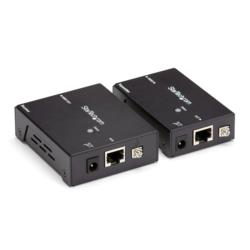 受信機でケーブル給電を使用し、単一のカテゴリ5e/6ケーブルでHDMIを最長70mまで延長【スターテック.com】単一の電源からパワーオーバーケーブルで受信機と送信機の両方に給電し、電源コンセントがない場所でもビデオ延長に対応 標準カテゴリ...