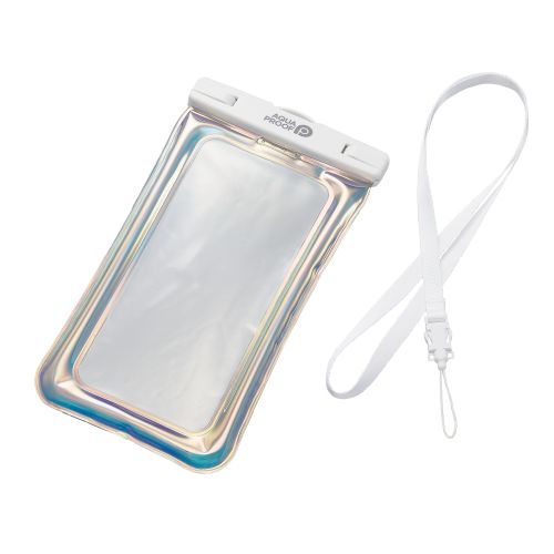 スマートフォン用防水ケース/IPX8/フローティングスマホ防水ケース ( ケース ×1 ネックストラップ ×1) 水没防止 オーロラ。■JIS保護等級 IPX8相当の防水性能を実現する、水深10mで30分まで使用可能なスマートフォン用防水ケ...