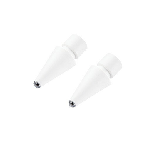 P-TIPAP03対応機種：Apple Pencil第1世代、第2世代 外形寸法：ペン先:約1.8mm 材質：本体:ポリアセタール、ペン先:銅 セット内容：交換ペン先:2個、取扱説明書摩耗しにくい金属製で、Apple Pencilに近い形状...
