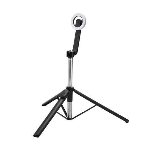 材質：三脚:ステンレス・ABS、リモコン:ABS、メタルプレート:鉄 ■外形寸法：W約60mm×D約51mm×H約271mm ■最大地上高：約1710mm(三脚として使用時) ■材質：三脚:ステンレス・ABS、リモコン:ABS、メタルプレー...