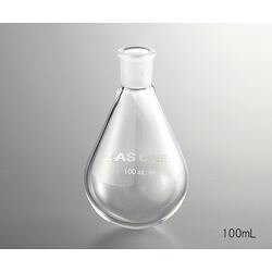 なす型フラスコ(肉厚タイプ) 100mL 24/40 (1個)。容量（mL）：100摺合（TS）：24/40材質：硼珪酸ガラス-1★共通摺合せ仕様です。尚、型番により摺合せのサイズは違いますので、ご確認をお願いします。★※名入れ対応可検索キ...
