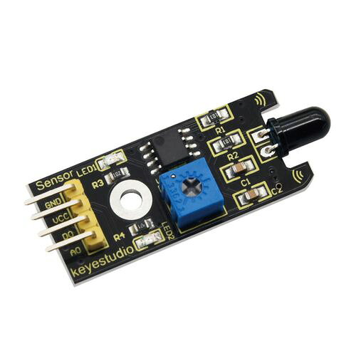 炎の光を検知します。炎センサー（Arduino用）Arduino標準 (1セット)。炎の光を検知します。接続：Arduino標準★入数：1セット。 接続：Arduino標準。入数：1セット。＜liclass="detail-desc-nop...
