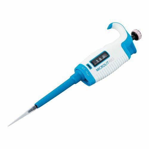 マイクロピペット（RBOシリーズ）0.5〜10uL (1箱)マイクロピペット（RBOシリーズ）0.5〜10uL (1箱)。手の握りにフィットするデザインです。分解せずに、そのままオートクレーブが可能です。ワンプッシュでチップをはずせます。容...