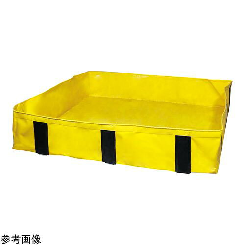 リキッドフェンス 2650L (1個)リキッドフェンス 2650L (1個)。ドラム缶をはじめとした、容器からの液体漏洩の拡散を防ぎます。耐油性・耐薬品性に優れています。壁を倒してパレットを置くことが可能です。折り畳みができ、持ち運びや収納...
