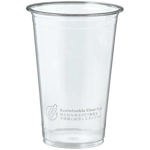エコデザイン入の再生PET配合カップ。C92-5150SL。衣料・生活用品 ＞ 飲食用品 ＞ 簡易食器 ＞ プラスチックカップ。●容量510mL（17オンス）です。●カップ側面にエコデザインの刻印入。●再生PETでエコ。