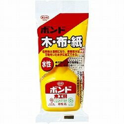 文具 ＞ 事務用品 ＞ 接着用品・のり。木工用接着剤の元祖、パック入り、容量50g水性で使いやすく安全。乾燥すると透明。◆本体サイズ：W80×D32×H175mm◆本体重量：72g◆容量：50g　◆酢酸ビニル樹脂系。本体色・柄：。本体重量：...
