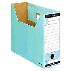 文具 ＞ ファイル ＞ ドキュメント・収納BOX。段ボール製でお求めやすく、大量に使う際にぴったりワンタッチ組み立て丈夫な段ボール（Eフルート）を使用したエコノミータイプ◆材質：段ボール◆背幅：102mm（外寸）。本体色・柄：青。サイズ：本...