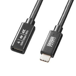USB5Gbps Type-C延長ケーブル。DisplayPort Alternate Mode（4K60hz）・PD100W対応。USB5Gbps(USB3.2 Gen1)対応のType-C延長ケーブルです。※USB2.0 Type-Cケ...