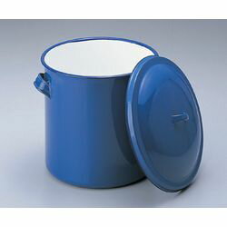 ホーローフタ付タンク 15L (1個)ホーローフタ付タンク 15L (1個)。材質：本体・フタ／ホーロー容量(L)：15内径×高さ(mm)：φ270×270重量(kg)：2.2。検索キーワード:研究・計測・科学 汎用器具・消耗品 金属、ホー...