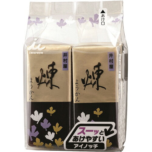 井村屋の伝統の技術でじっくり丁寧に煉り上げた一品。10479。食品・飲料 ＞ お菓子 ＞ 生菓子（和洋菓子） ＞ 。●小豆の風味豊かな味わいを活かした甘さすっきりのようかん、4本×6パックです。●日本茶にはやっぱり羊羹がよくあう！。●パッケ...