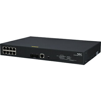 10/100/1000を8ポート、SFPスロットを1ポート、装置あたり最大125W供給可能な1GbE高機能PoE＋レイヤ2スイッチ。高度なQoS、STP/RSTP/MSTP経路冗長化、トリプル認証（IEEE802.1X/MAC/Web）、I...