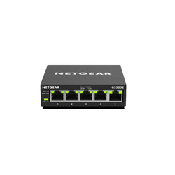 GS305E VLAN、QoS、ポートミラーリング、ループ検知対応 ギガ5ポート L2アンマネージプラス・スイッチSOHOビジネス向けに扱いやすさを追求したギガビット5ポートアンマネージプラススイッチ(レイヤー2)。VLAN(ポート、 タグ...