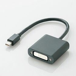 Mini DisplayPort搭載機器のデジタル映像を、DVIデジタル入力対応のディスプレイやプロジェクターなどに出力できる変換アダプタです。サビなどに強く信号劣化を抑える金メッキピンを採用しています。検索キーワード:ELECOM | え...