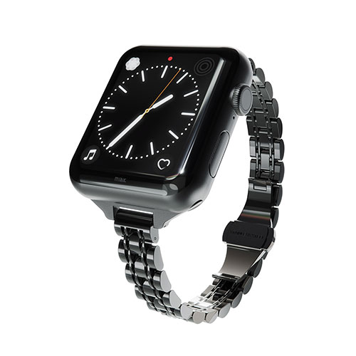 エレガントなApple Watchバンド/上質なステンレススチール「316L」を採用/長さ調節用器具付きmiak「JUBILEE METAL BAND (ジュビリーメタルバンド)」は、手元をより美しく見せる、まるでジュエリーのようなAppl...