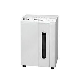 最大細断枚数25枚のハイパフォーマンスモデル。キャビネットタイプの大容量34.1Lモデル。屑箱は大型シュレダー同様取り出せます。