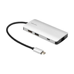 HDMIポート、LAN、カードリーダー搭載した薄型モバイルドッキングステーション。Type-Cケーブル1本でHDMIディスプレイやUSB機器、有線LANの拡張接続ができるType-Cモバイルドッキングステーションです。＜br＞MACアドレス...