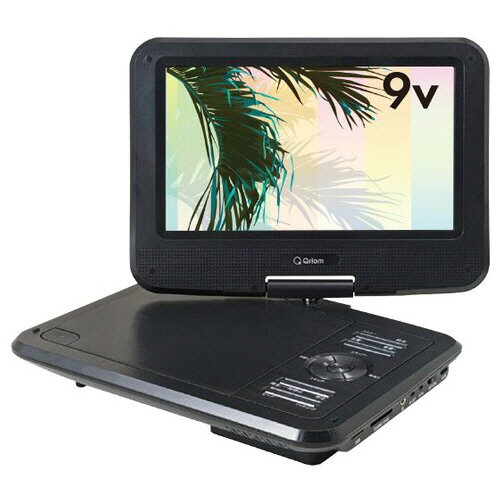 3電源（AC・DC・乾電池）対応のポータブルDVDプレーヤー。CPD-NC90(B)。事務機器・家電・電池 ＞ AV機器 ＞ ブルーレイ／DVDプレーヤー ＞ ブルーレイ／DVDプレーヤー(本体)。●液晶サイズは9型です。