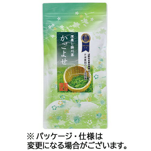 深蒸しのキレイな緑茶は味自慢の掛川茶。フカムシカケガワチヤ カゴヨセ。食品・飲料 ＞ お茶 ＞ 緑茶・煎茶 ＞ 茶葉。●静岡産。