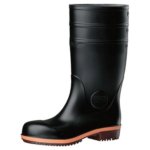 水や油で滑りやすい環境で履かれることの多い作業用長靴に耐滑性を搭載した「ハイグリップ長靴」。台車の車輪が衝突しても小指部に乗り上げない特許取得の小指保護先芯。軽量な樹脂タイプ。梱包・工具・作業用品 ＞ 安全用品 ＞ 保護具 ＞ 安全靴。●全...