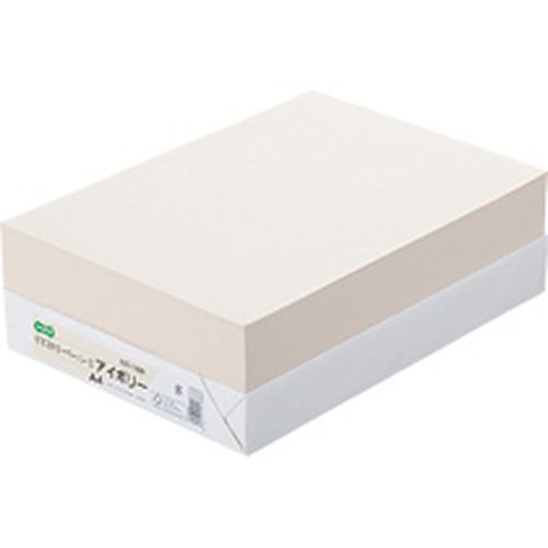 森林認証紙を使用し、環境負荷の低減に努めたカラーペーパーです。AEC-IVA4B。コピー用紙 ＞ カラーペーパー ＞ ＞ 。●500枚入の通常包装、A4 アイボリーのカラーペーパーです。