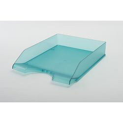 書類や小物の整理に。LT-500BL。文具・事務用品 ＞ 机上整理／収納用品 ＞ レタートレー ＞ 。●A4サイズまでの書類整理に役立つ、ブルーのレタートレー。●積み重ね可能。